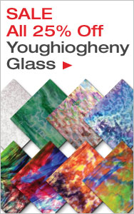 Bullseye Glass Fracture Streamers Stained Glass Sheets - Delphi Glass