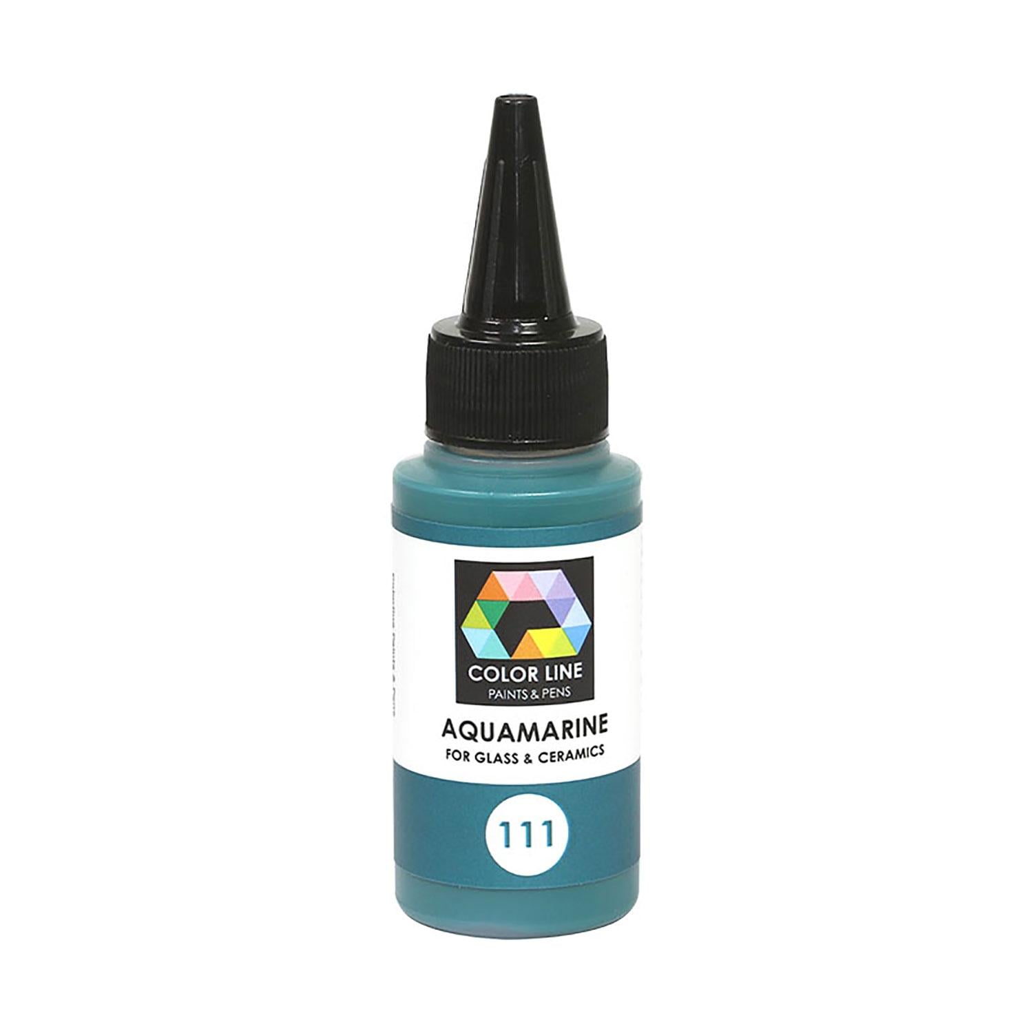 Aquamarine Color Line Paint - 2.2 Oz | Delphi Glass