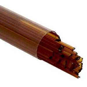 Oceanside Medium Amber Transparent Noodles - 96 COE | Stringers Rods