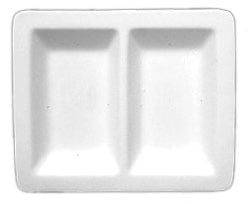 8" x 4" Two Section Plate | Special Order Medium Platters Delphi Glass