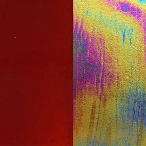 Y96 Red Striker Transparent Iridized - 96 COE | Iridescent Glass