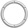 12" Delphi Superior Bevel Border | Corners